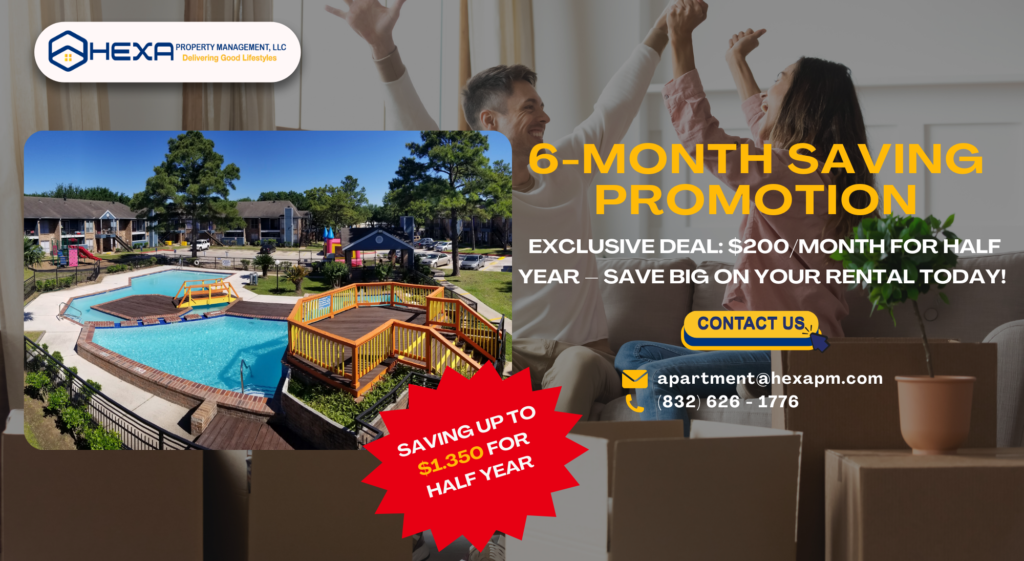 Half-Year Promotion: Save 50% Rent on you sweet Home